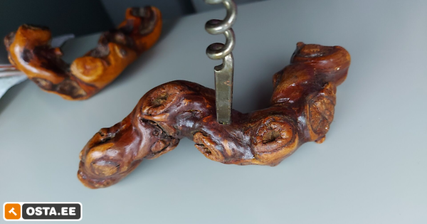 Vana korgitser/pudeliavaja puust. Pikkus 15cm (210663177) - Osta.ee