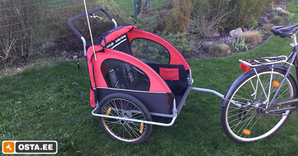 Jalgratta haagis 2 le lapsele (212416250) - Osta.ee