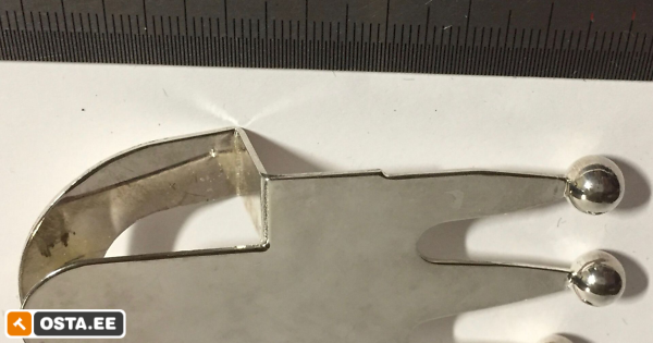 Silver plated brass crown spoon holder (116532351) - Osta.ee