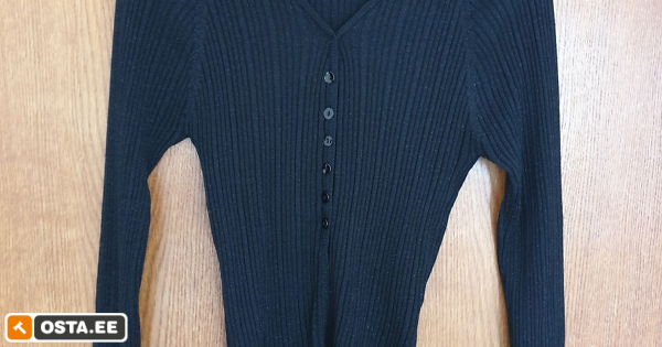 Ilus läikiv must pluus M/L (199810593) - Osta.ee