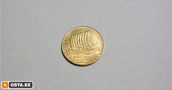 Eesti 1 kroon 1990, suveniirmünt (202327738) - Osta.ee