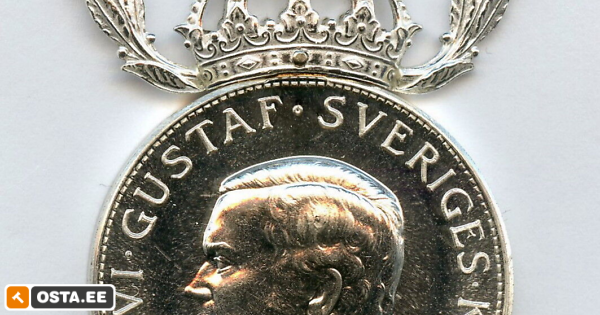 Rootsi Carl XVI Gustaf Punane Rist Auhind Hõbe Medal (189147858) - Osta.ee