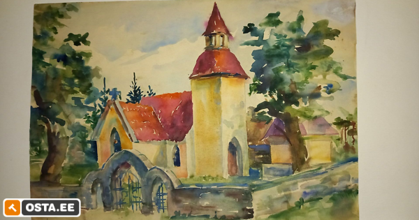 *HUGO MITT. Akvarell. 1942.a. (203760928) - Osta.ee