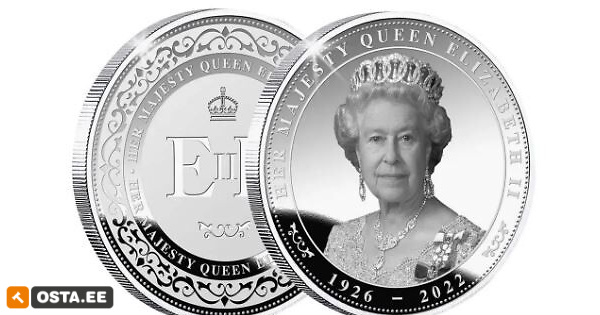 Kuninganna Elizabeth II mälestusmünt. (205860351) - Osta.ee
