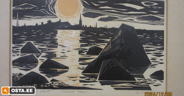 Tallinna siluett,, 1967 Hugo Mitt (1926-1998) (225985291) - Osta.ee