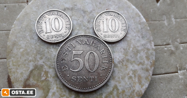 Eesti 50 senti 1936 ja 10 senti 1931a (200160702) - Osta.ee
