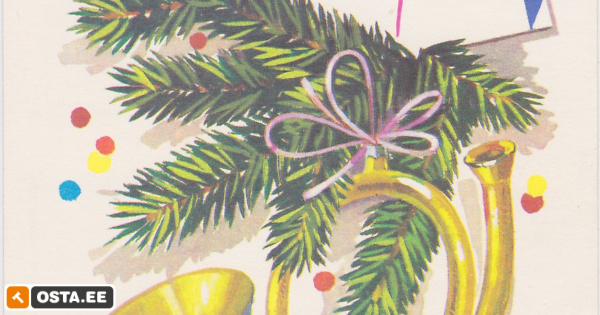 1979 HEAD UUT AASTAT! KUUSEOKS KIRI PASUN TERVIKPOSTKAART (197353873 ...