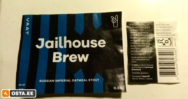 Vaat õllesilt "Jaihouse brew" (197243417) - Osta.ee