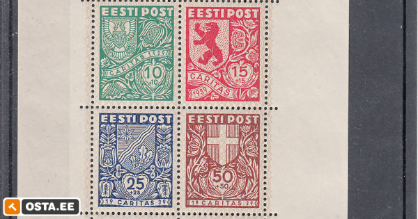 Eesti 1939 Caritas-plokk ** (186740506) - Osta.ee