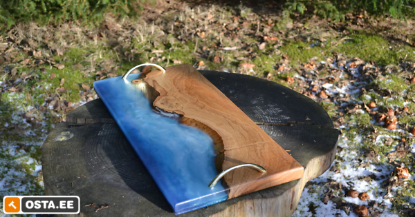 Serveerimislaud tamm, epoksiid 52cm x 25cm x 2,5cm (209068694) - Osta.ee