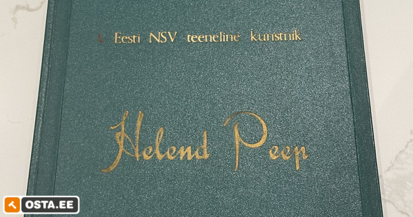 ENSV NSVL aegne Teatriühingu aukiri Helend Peep 1961 (224603599) - Osta.ee