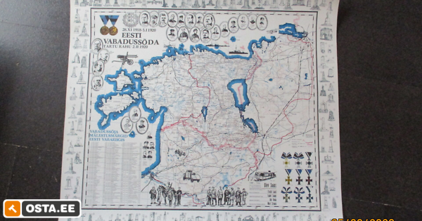 EESTI VABADUSSÕDA , PLAKAT MAAKAART , SOANS , 11-23 (202862679) - Osta.ee