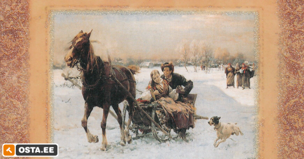 Jõulukaart hobune saan (204551851) - Osta.ee