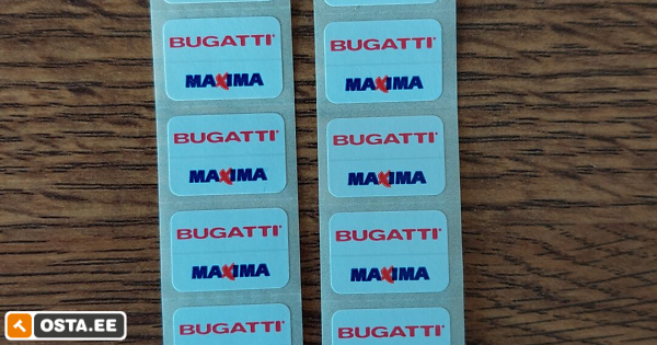 Maxima Bugatti köögitarvikute kampaania kleepsud 20 tükki (201737043 ...