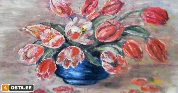 Õlimaal Punased tulbid 42x34 (200248603) - Osta.ee