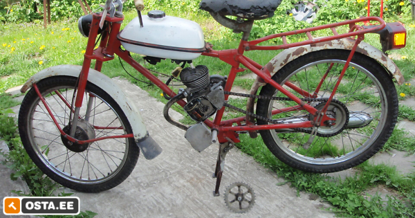 Võrr mopeed RIGA-13,tookorras motoor.РИГА-13 мотор работает (221576590 ...