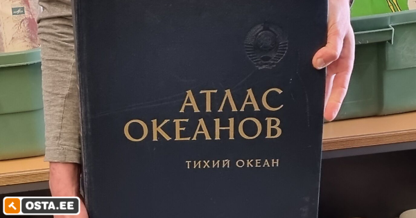 "Атлас океанов Тихий океан" suur nõukogudeaegne raamat. (195808924 ...