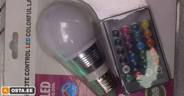 RGB LED pirn E27 3W puldiga (201458381) - Osta.ee