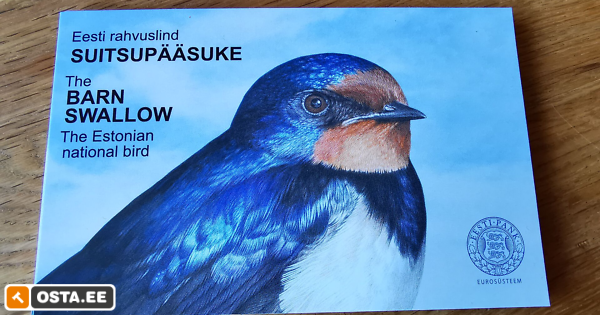 UUS! Eesti 2023 2 euro mündikaart suitsupääsuke, BU (196211247) - Osta.ee