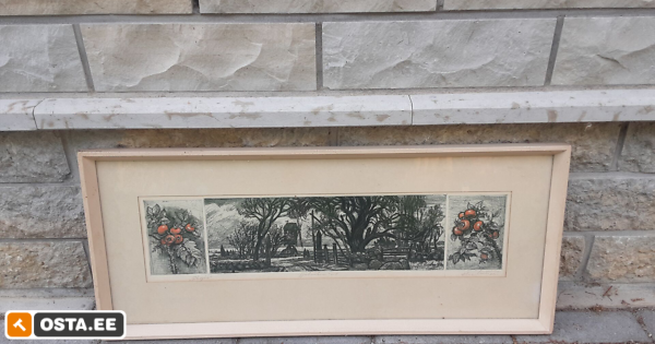 EESTI KUNST, kunstnik Hugo Mitt " Sügis " pehmelakk 1980.a (218551256 ...