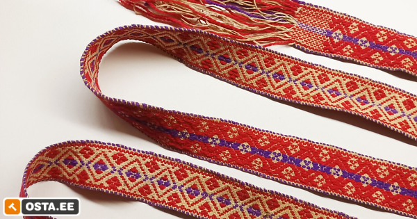 Vana eesti rahvariide vöö 2,15 cm (189192086) - Osta.ee