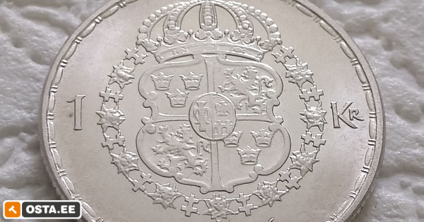 Rootsi 1 Kroon 1946.Hõbe. (199946944) - Osta.ee