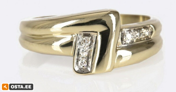 Teemantsõrmus 0.20ct - (585) valge ja kollane kuld (222906445) - Osta.ee