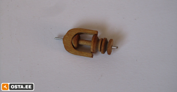 Puidust nikerdatud miniatuurne voki pool KÄSITÖÖ (203259521) - Osta.ee