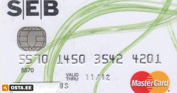 SEB Mastercard Gemalto 10.10 - Eesti pangakaart (207822028) - Osta.ee