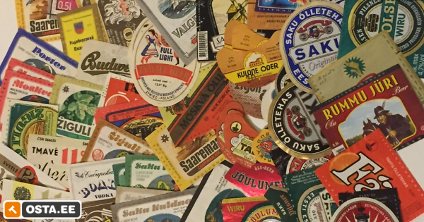 Pudelisildid, õllesildid, limonaadisildid, vanad-tänapäev (188069174 ...
