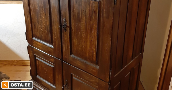 Uhke vana puidust kapp / kummut /puhvet 143x106x63,5 cm (133625526 ...