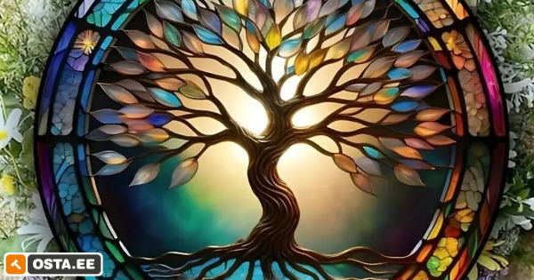 Riputatav akna, seina kaunistus Tree of life (209202537) - Osta.ee