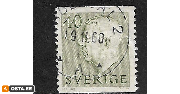 Rootsi 1954 kuningas Gustav Adolf VI, templiga (197809034) - Osta.ee