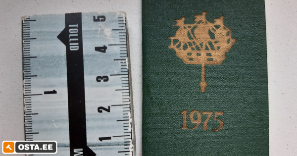 märkmik kalender 1975 (188706774) - Osta.ee