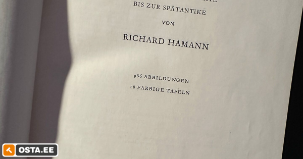 Geschichte der kunst II (R. Hamann, 1959, 1001lk) (197221570) - Osta.ee