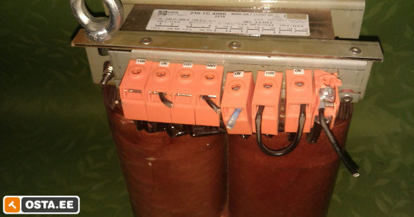 Massiivne trafo kõrgete ampritega (195692011) - Osta.ee