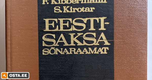 Eesti-Saksa sõnaraamat 1987 (201129915) - Osta.ee