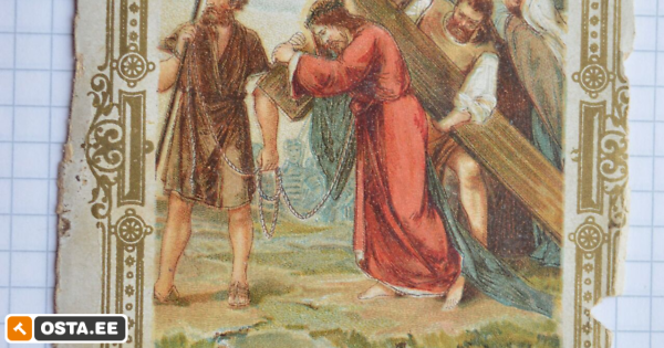 Usk MKC23 Jeesus kannab oma risti Salm Joh 19,17 kuldne trük (190807888 ...