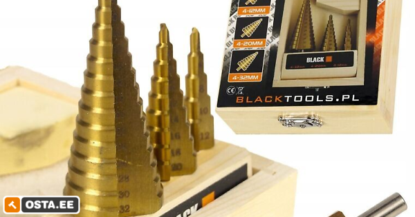 Nr. 869 3-osaline koonuspuuridekomplekt Black Tools! 33003 (207728623 ...
