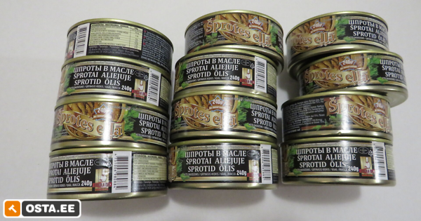 Sprotid õlis 12 karpi (222420325) - Osta.ee