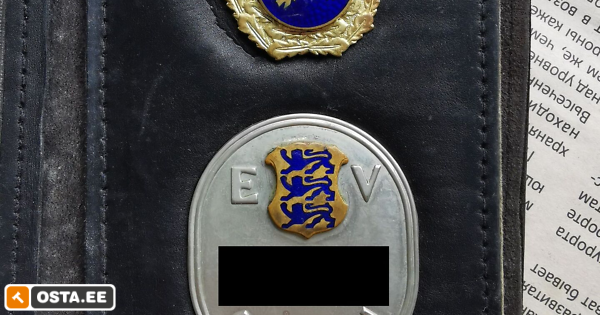 HARULDANE. Eesti politseiniku isikutunnistuse, märк, žetoon. (208492469 ...