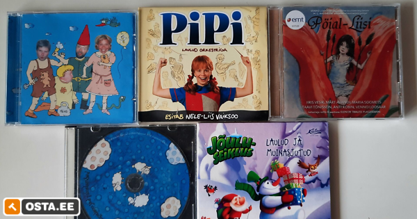 CD-d: muusika, muinasjutud lastele: Pipi, Pöial-Liisi jt (197600484 ...