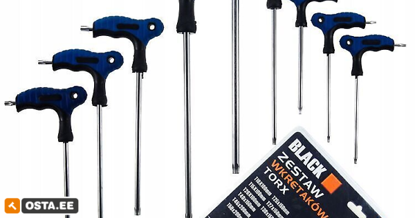 Nr. 867 T-peaga torkskruvikeerajad 9 osa! Black Tools! 30110 (209339386 ...
