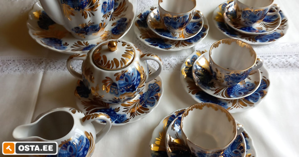Kuulsa LFZ kohviserviis "Kuldne aed" ehk "Золотой сад" 80d (205892052 ...