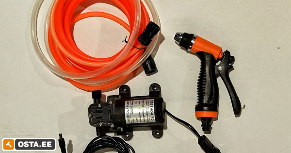 12V veepump vooliku ja püstoliga (198423395) - Osta.ee