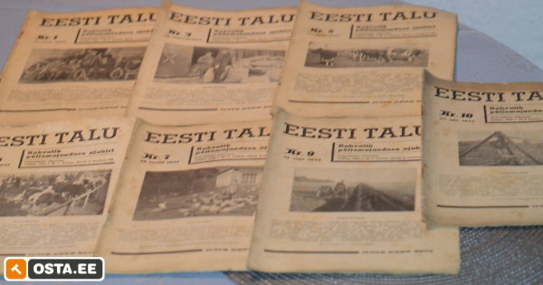 Ajakirjad Eesti Talu 7 numbrit 1937. (209735413) - Osta.ee
