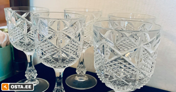 Kristall pokaalid. 5 tk. Paks. (202412441) - Osta.ee