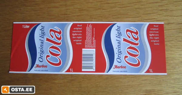 Viru Õlu 1L Original Light Cola silt, kasutamata (190483582) - Osta.ee