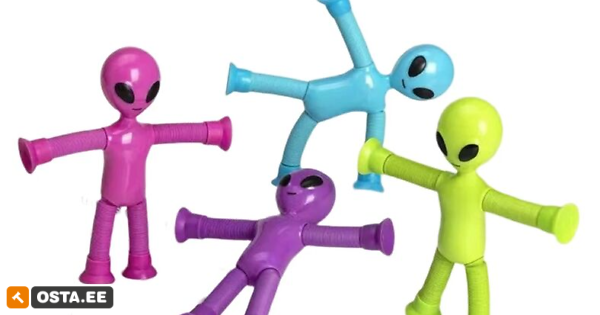 Mängutoru-tuba LED valgustusega UFO Fidget Tube mänguasi (203112123 ...