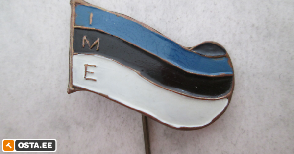 SUPER-SUPER RARE! ISEMAJANDAV EESTI sini-must-valge lipuga! (192058042 ...